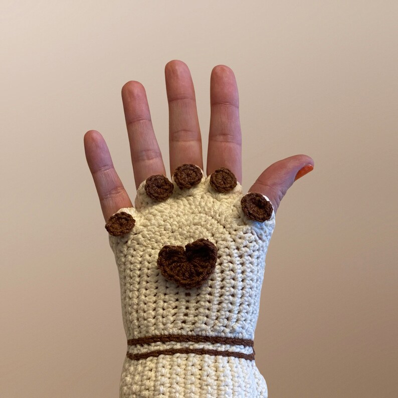 Easy Fingerless Cat Paw Crochet Glove Pattern, Pattern of Cat Paws ...