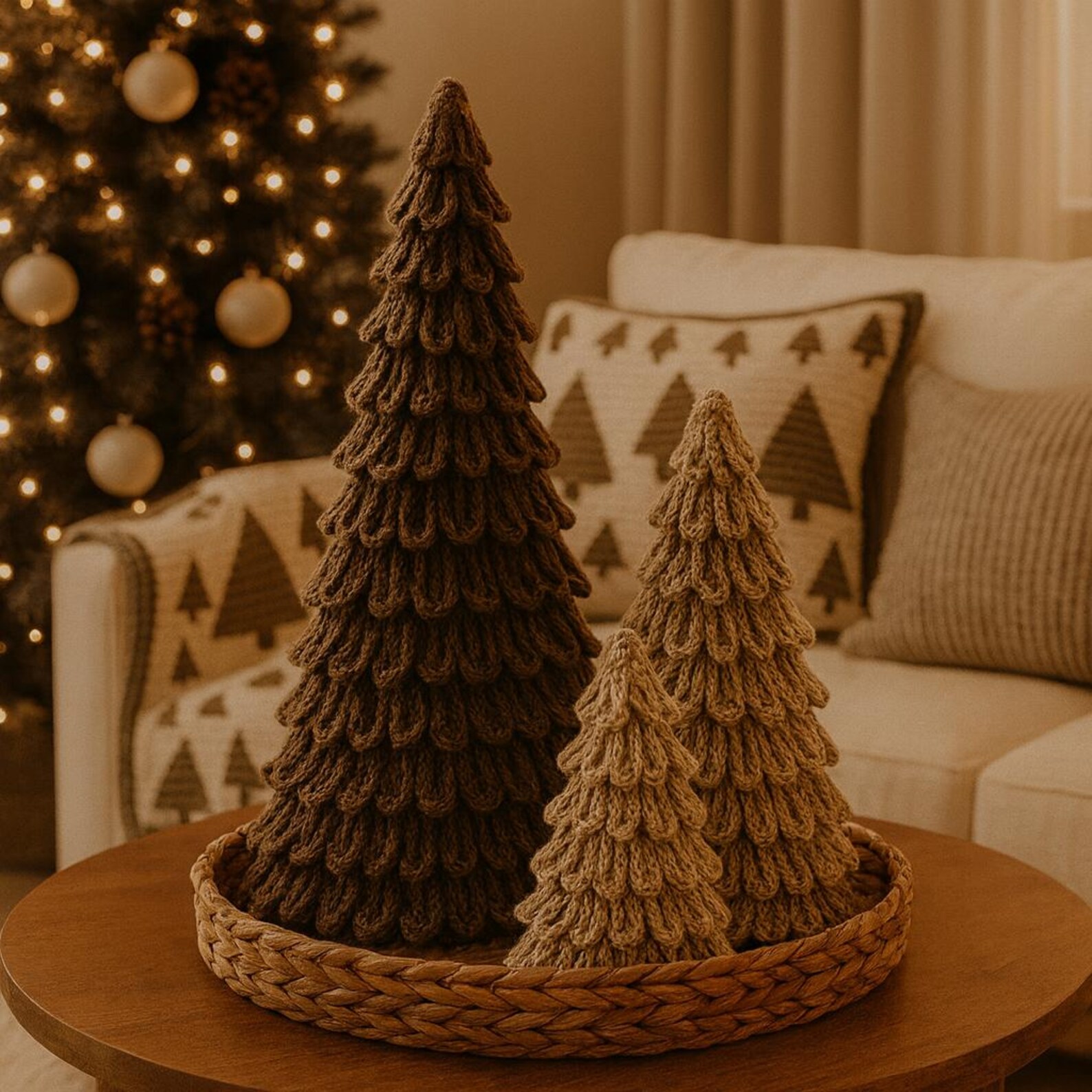 Crochet Loopy Christmas Tree Pattern – Crochet Loop Stitch Tree Pattern ...