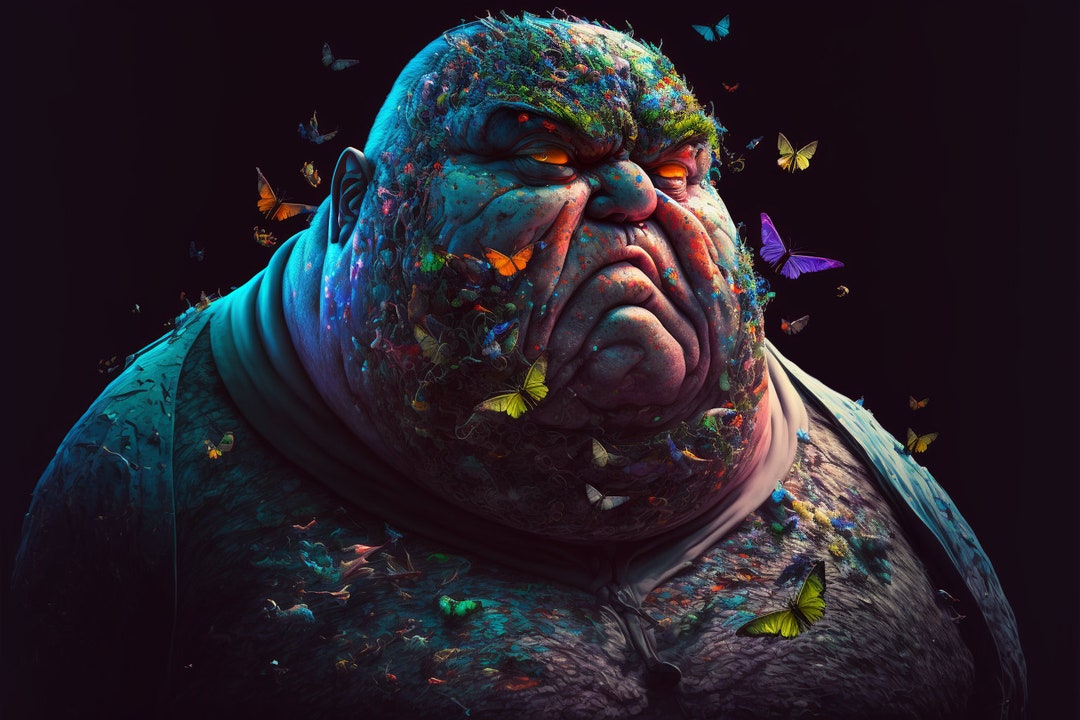 A. I. Art Digital Drawings "fat Man" - Etsy