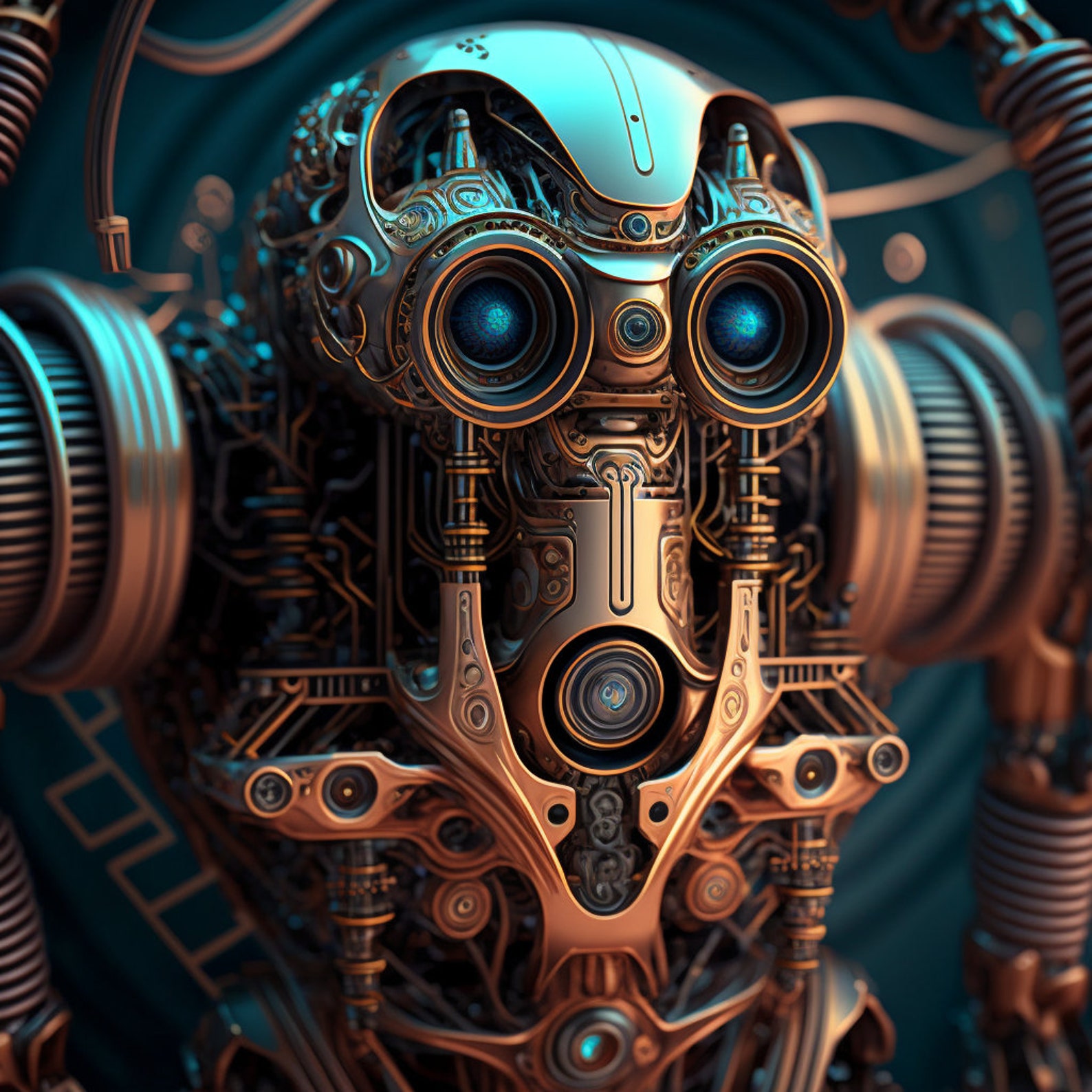 A. I. Art Digital Drawings "robot From 2030" - Etsy