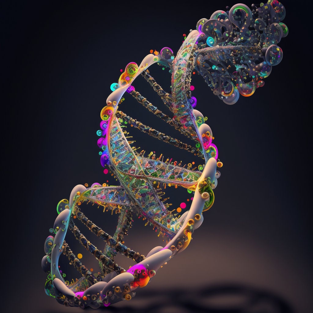A. I. Art Digital Drawings human Dna - Etsy