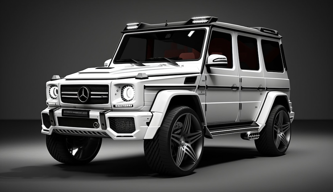 A. I. Art Digital Drawings "white G550 Amg" - Etsy