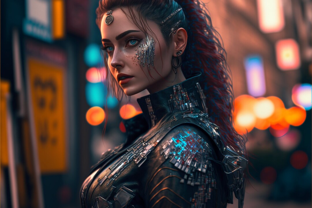 A. I. Art Digital Drawings "cyberpunk" - Etsy