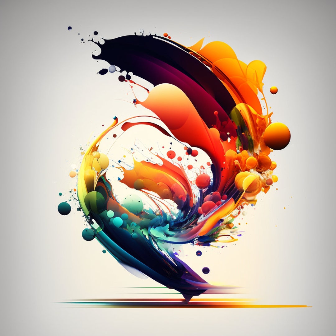 A. I. Art Digital Drawings "dancing Colors" - Etsy