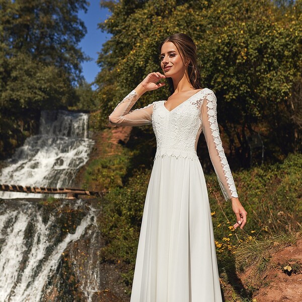 Fully Covered Wedding Dress - Etsy