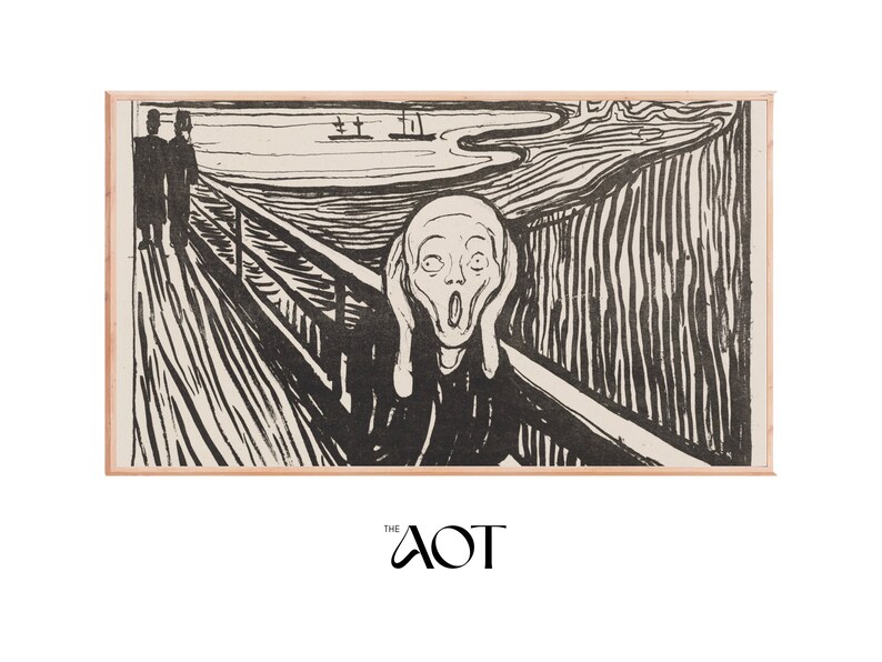 Samsung Frame TV Art | the Scream Vintage Oil Painting Digital Art ...