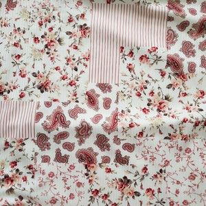 Patchwork in Pink Rib Knit Fabric - Etsy