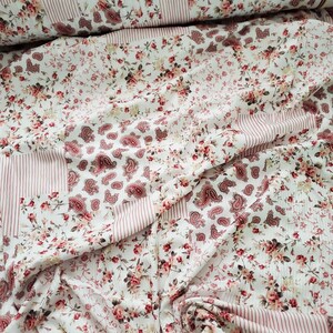 Patchwork in Pink Rib Knit Fabric - Etsy