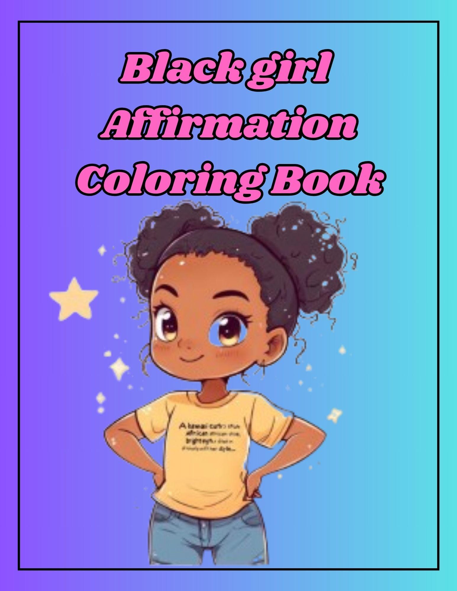 Black Girl Affirmation Coloring Book - Etsy