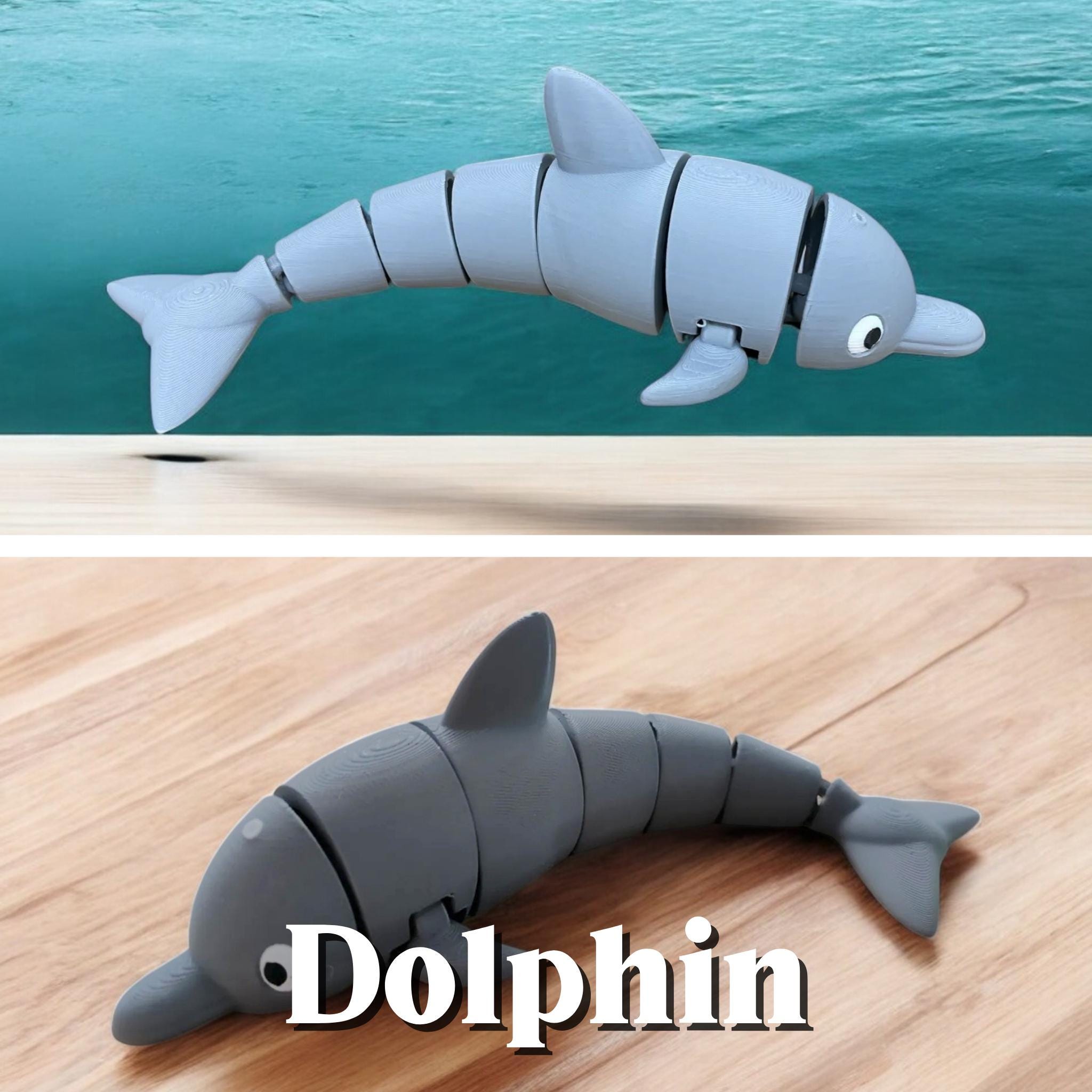 Articulated Dolphin - Poseable 3D Model, Digital STL & 3MF Files, Ready ...
