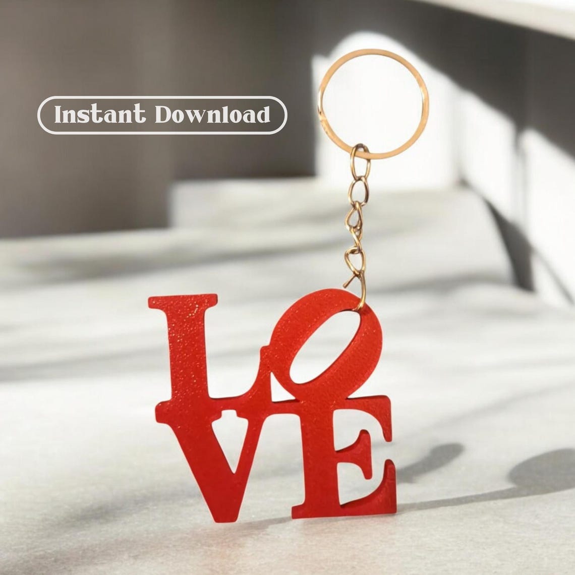 Love Keychain - STL&3MF Files, Ready to Print, 3D STL for Printers ...