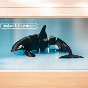 Articulated Orca - Poseable Whale 3D Model, Digital STL & 3MF Files ...