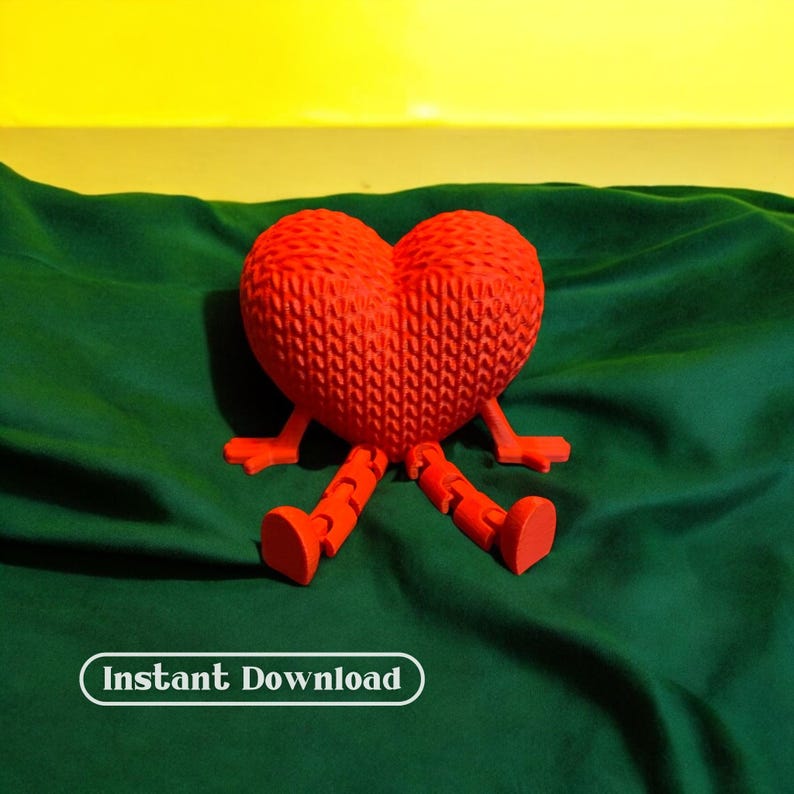 Articulated Heart Buddy - STL&3MF Files, Ready to 3D Print, Mother's ...