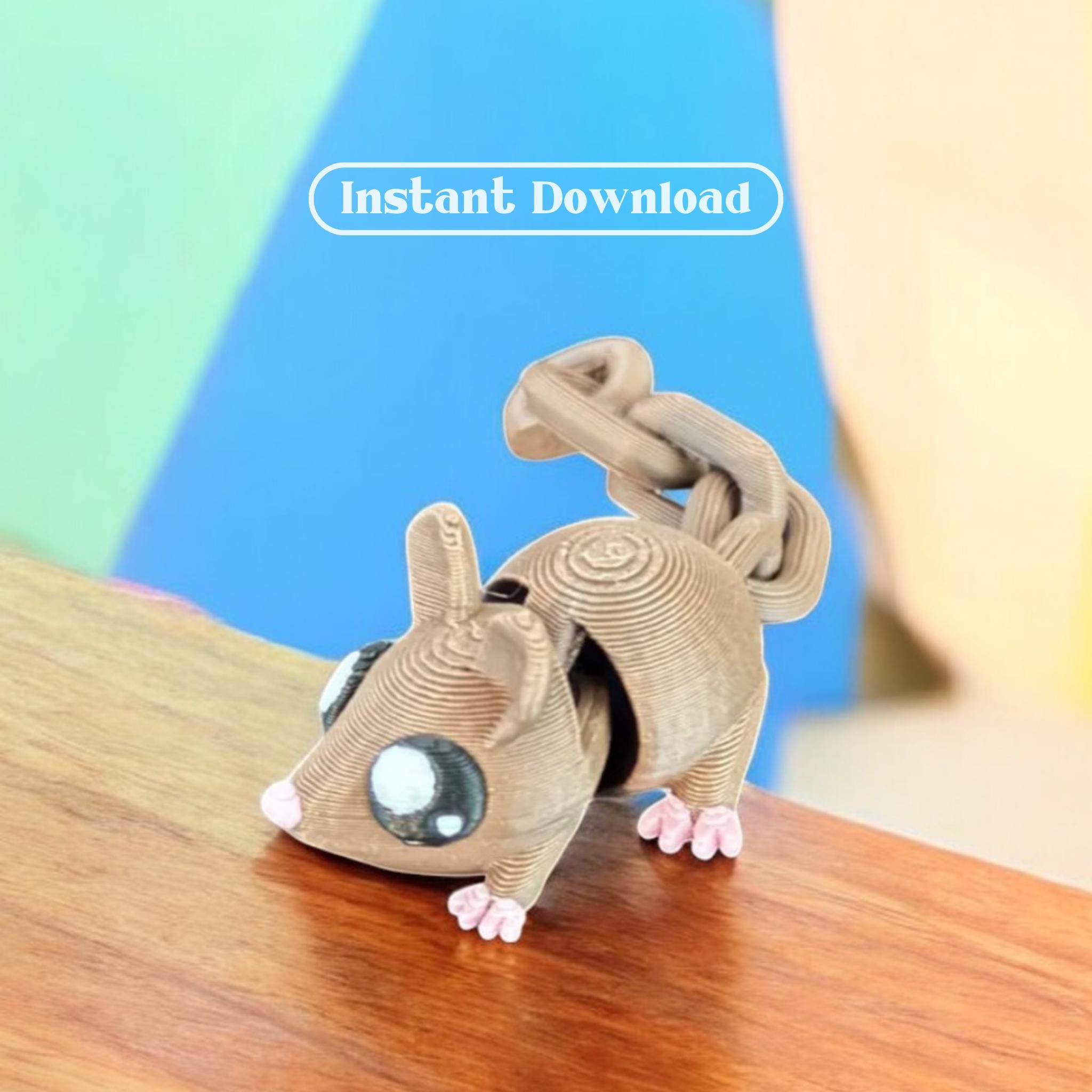 Articulated Mouse Poseable 3D Model, Digital STL & 3MF Files, Ready to ...
