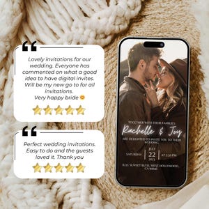 Wedding Video Invitation Template, Phone SMS Invitation Text Mariage ...