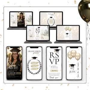 Graduation Invitation Template – Digital Editable Grad Party Invite ...