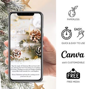 Animated Merry Christmas Card | Personalized Photo Christmas Video With ...