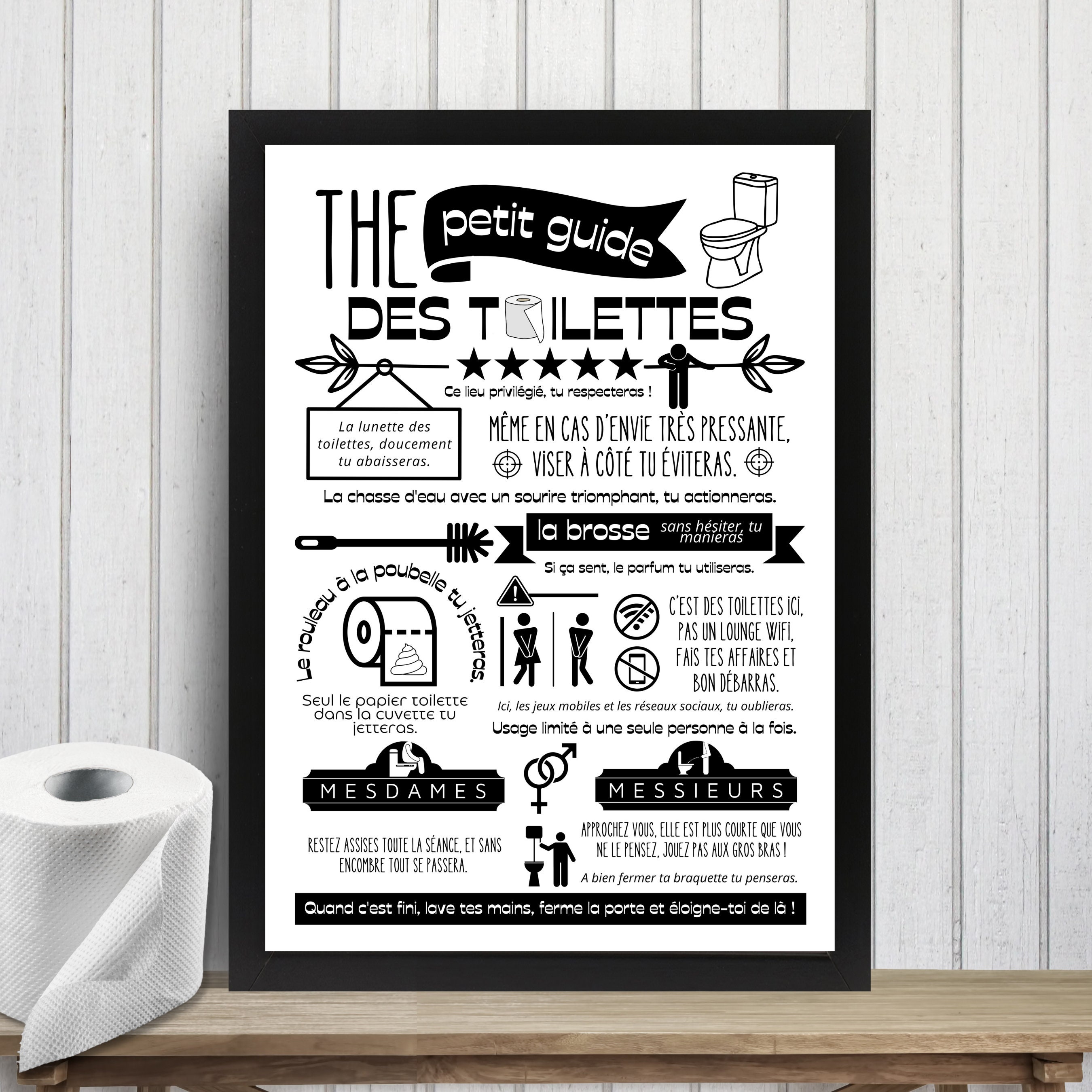 Affiche toilettes humour à imprimer, Affiche WC drôle, Affiche message ...