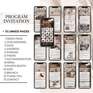 Wedding Invitation Set, Digital Wedding Video Invitation, Interactive ...