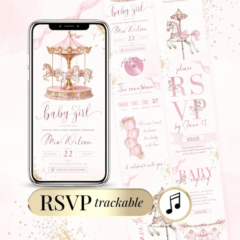 Canva Carousel Invitation - Etsy