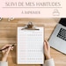 Tracker d'habitudes hebdomadaire imprimable Suivi - Etsy France