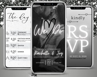 Digital Wedding Invitation, Animated Wedding Invitation, Wedding ...