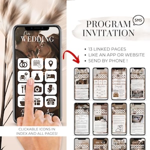 Wedding Invitation Set, Digital Wedding Video Invitation, Interactive ...