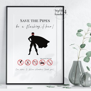 Do Not Flush Feminine Products Funny Toilet Sign - Flush Only Toilet ...