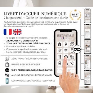 AIRBNB Livret d’Accueil Digital Français Anglais, Livret Bilingue ...