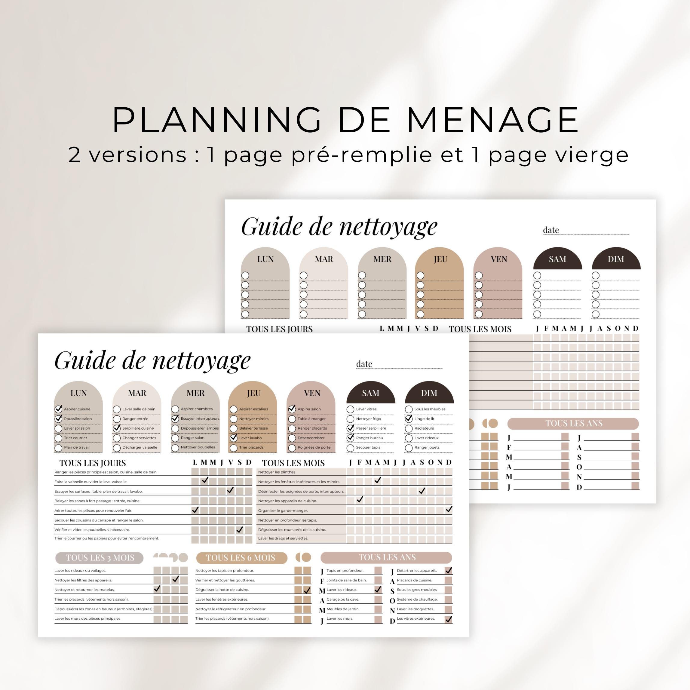 Check-list de Ménage Imprimable pour Airbnb et Maison - Template Canva ...