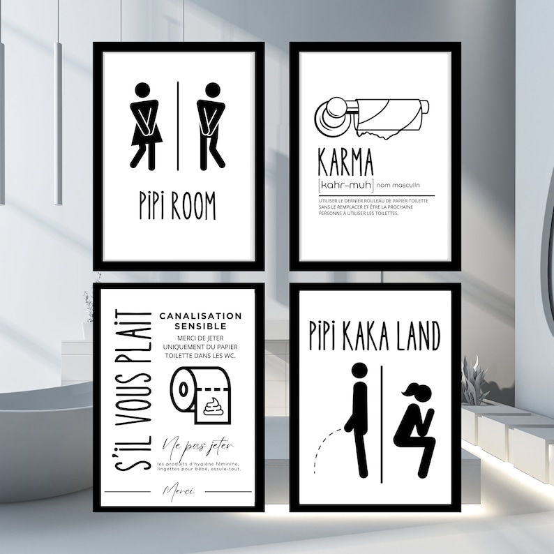 Pipi Kaka Land Toilet Poster: Funny Toilet Poster to Print for - Etsy