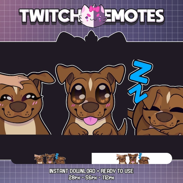 Cute Pup Emotes - Etsy