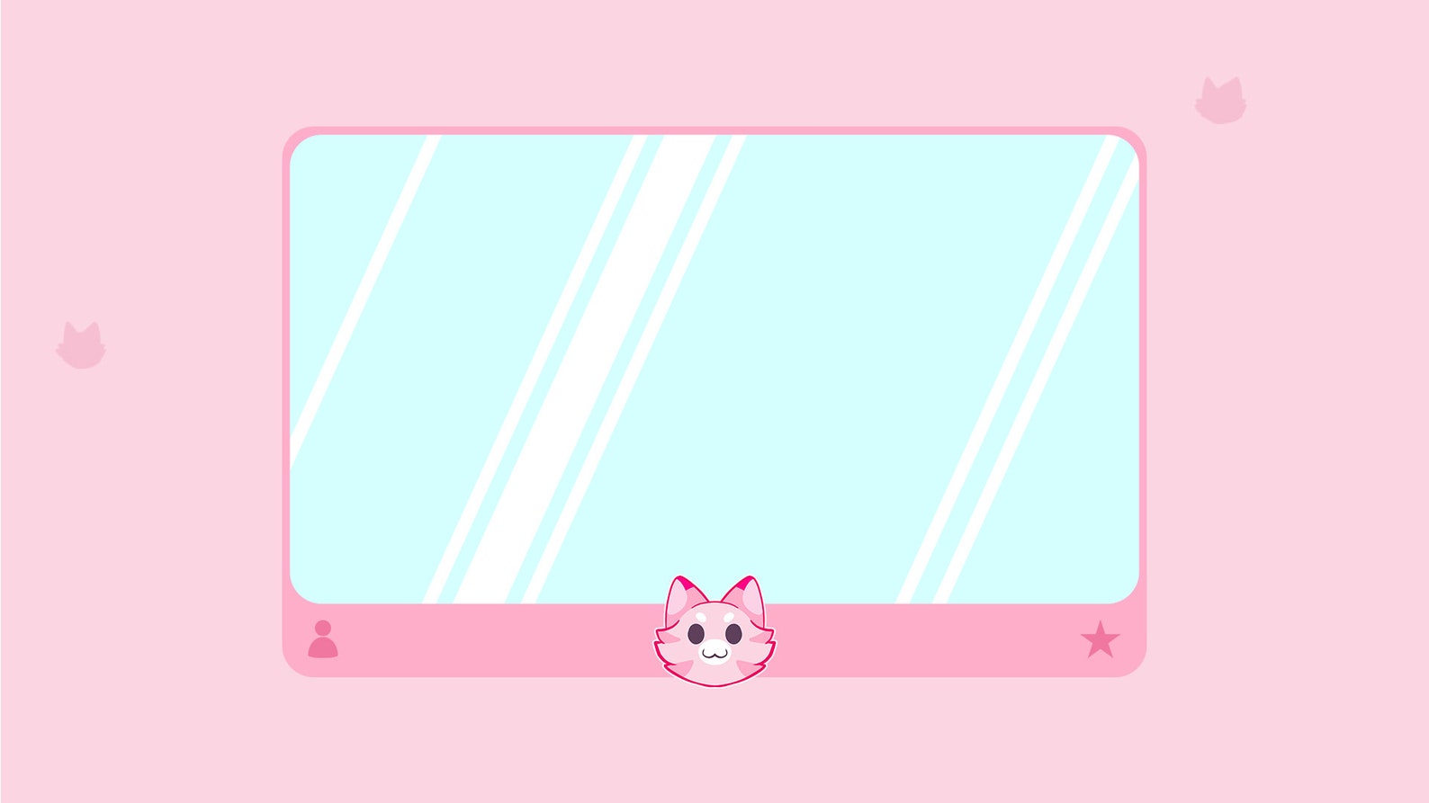 Full Pink Kitty Animated Stream Package