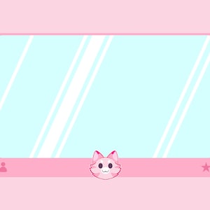 Full Pink Kitty Animated Stream Package