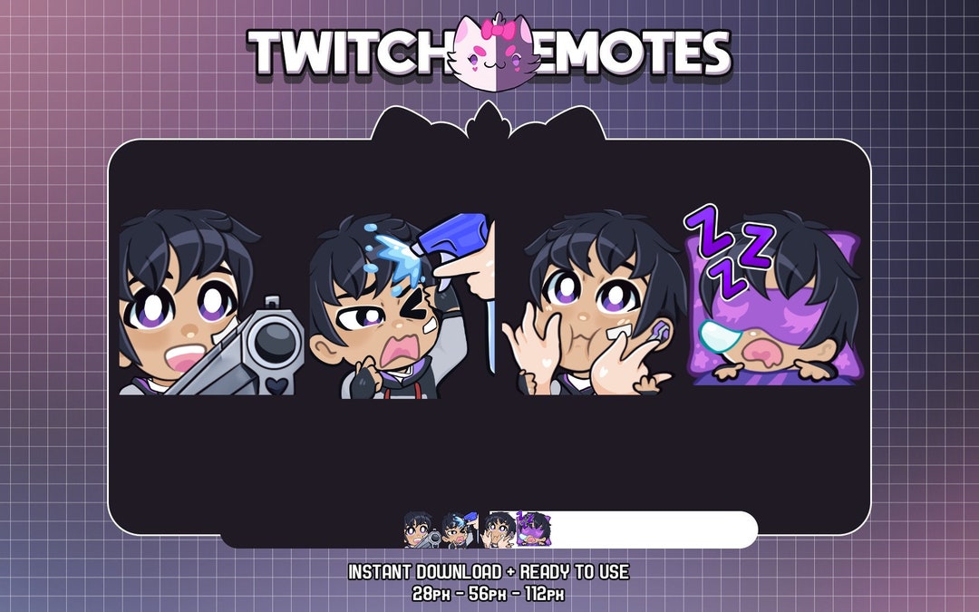 Valorant Agent ISO Emotes Gamer Kawaii Twitch Emotes Kick Discord ...