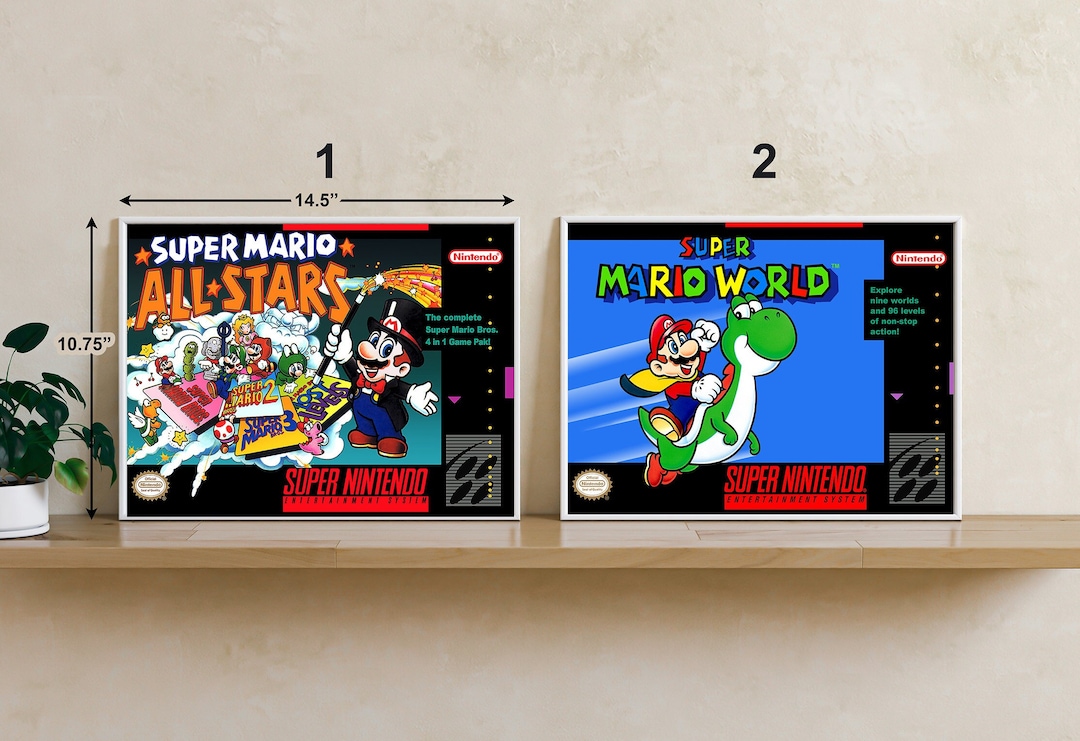 Super Nintendo Retro Video Game Super Nintendo Art Prints - Perfect for ...