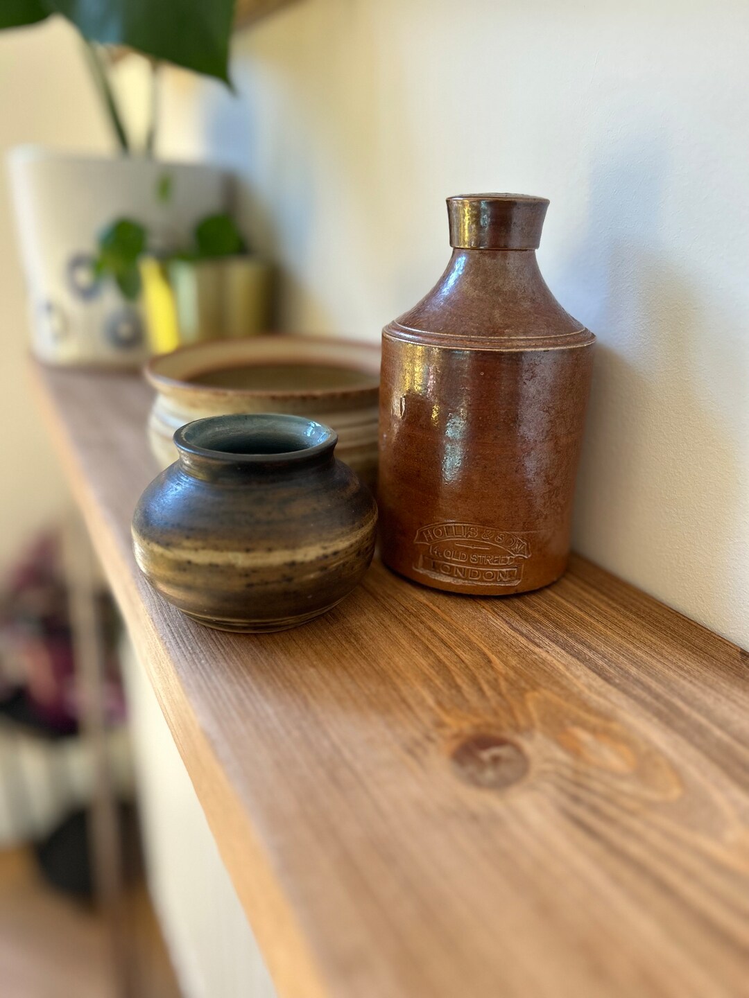 Rustic Stoneware Set hollis & Sons Stoneware Jar, Beige Ceramic Bowl ...