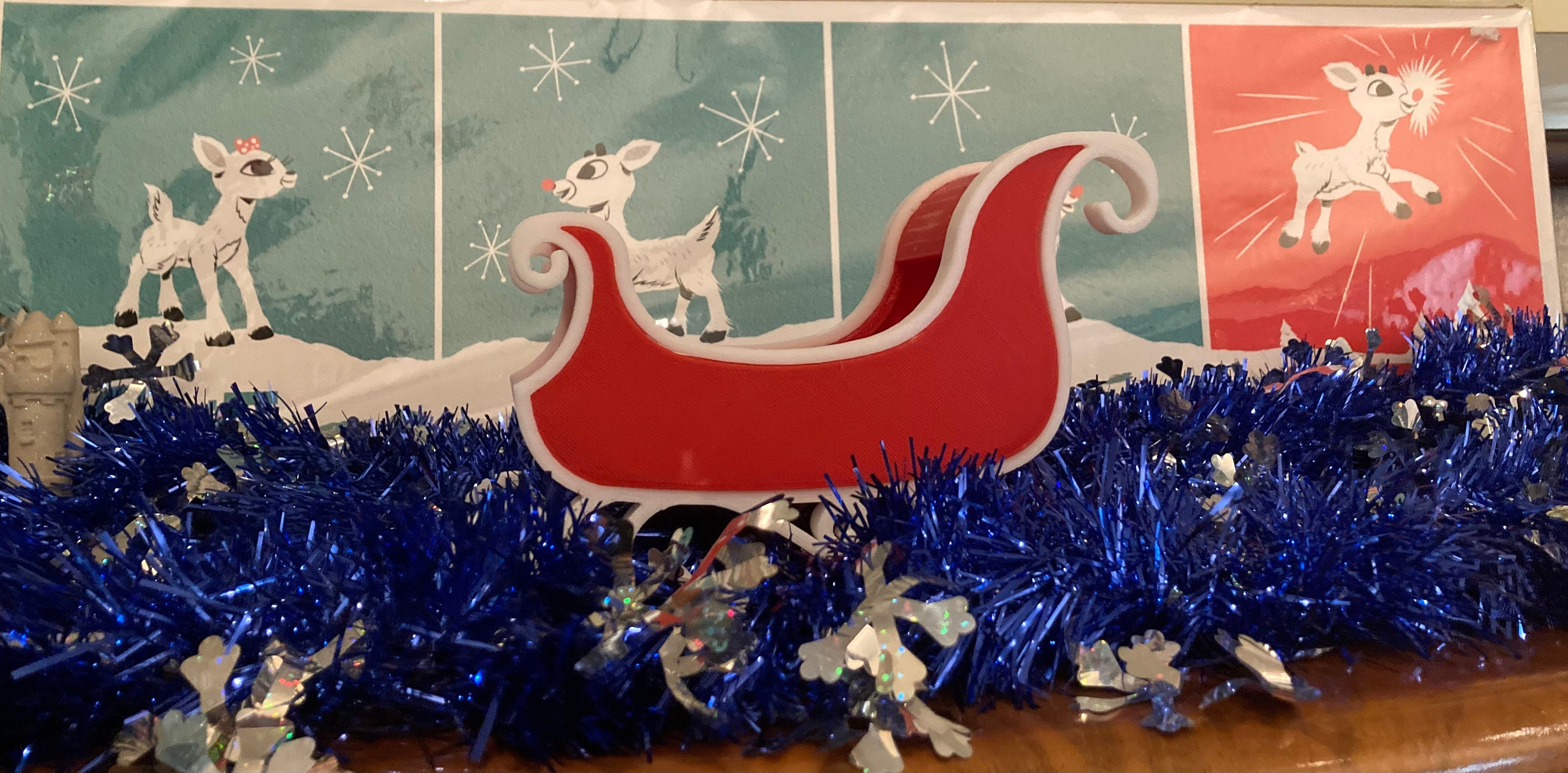 3d Printed Santa's Sleigh - Etsy