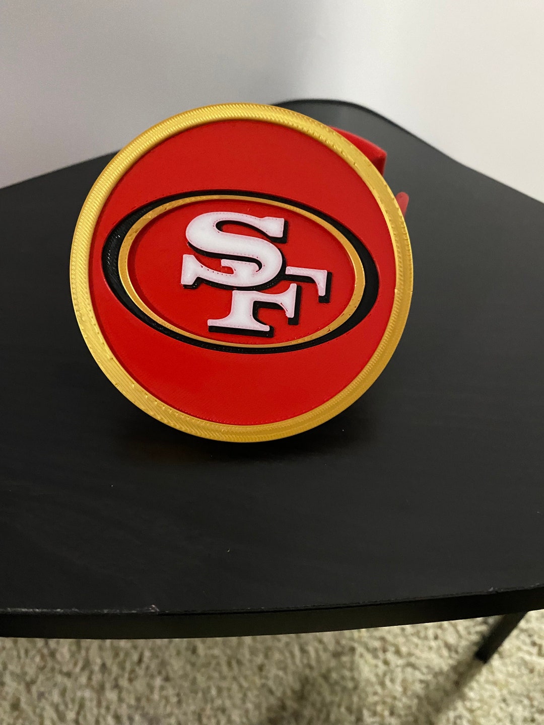 San Francisco 49ers Football Coaster (set of 4 With a Holder) - Etsy