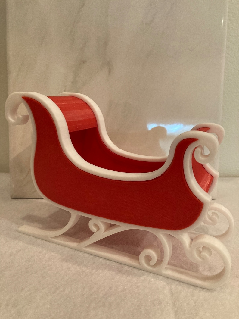 3d Printed Santa's Sleigh - Etsy