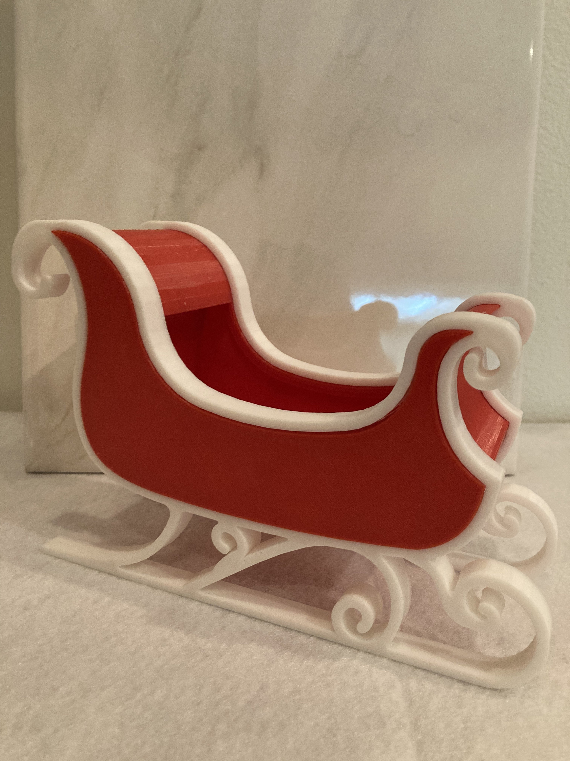 3d Printed Santa's Sleigh - Etsy