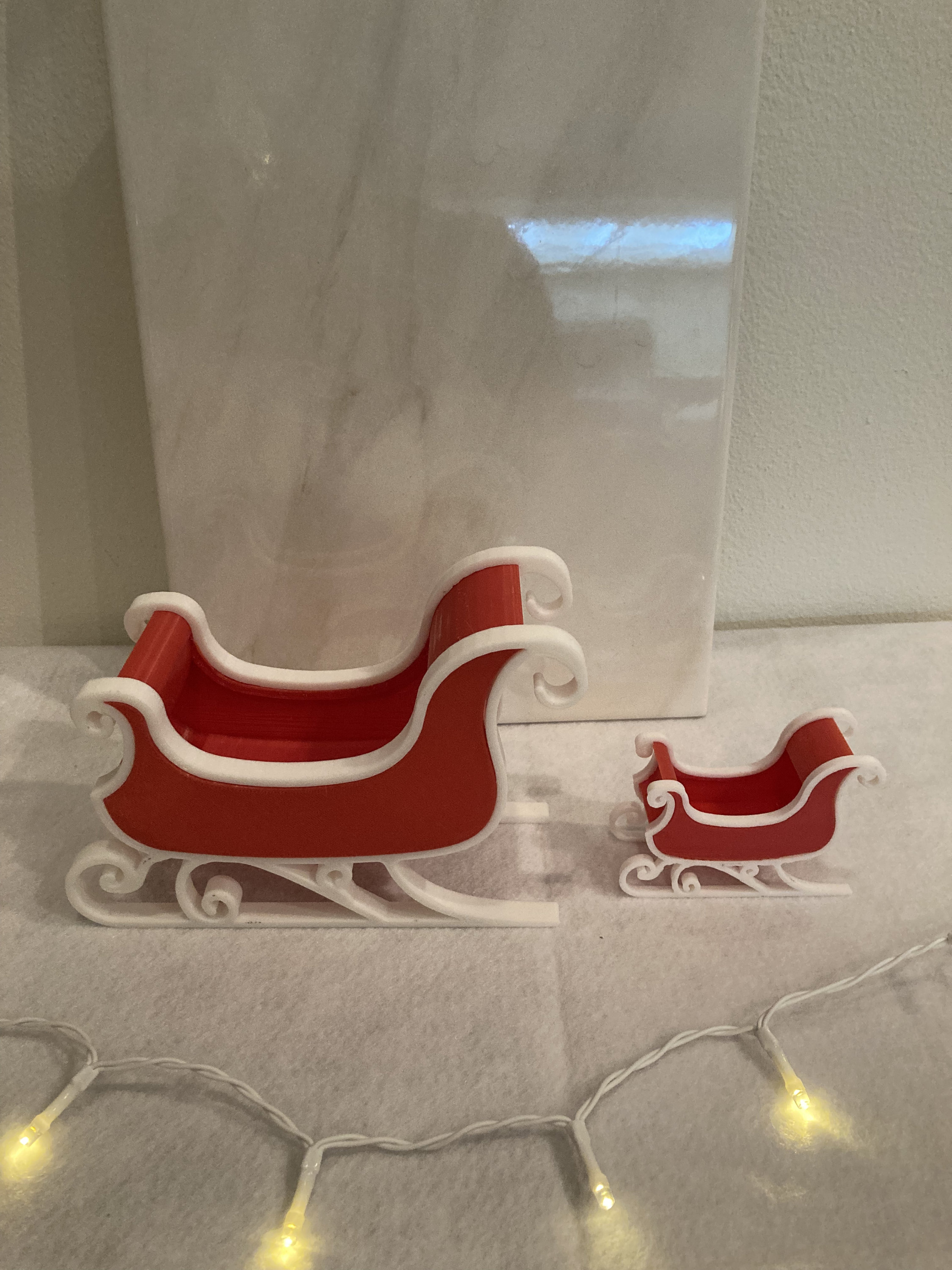 3d Printed Santa's Sleigh - Etsy
