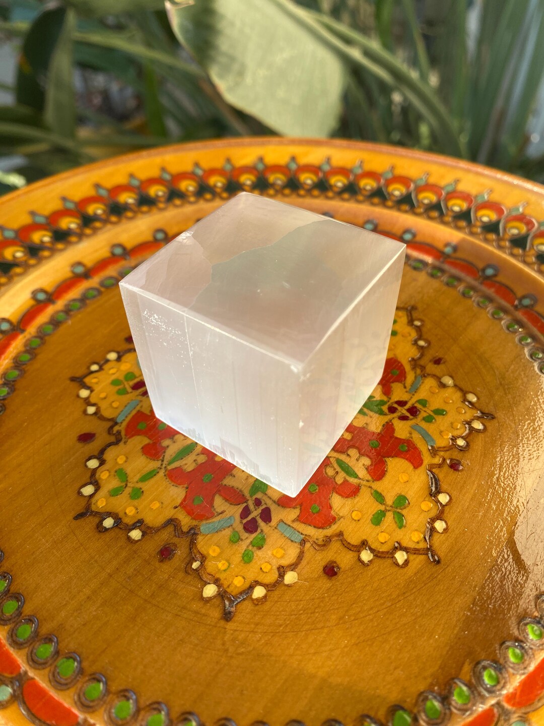 Selenite Cube, Polished Satin Spar Cube - Etsy