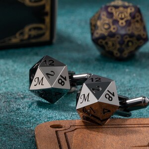 Custom D20 Cufflinks for DND Game Lovers-groomsman Gift - Etsy