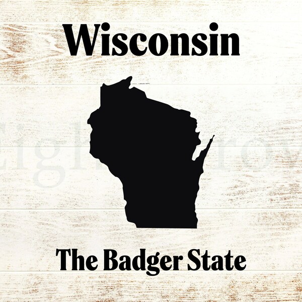 Wisconsin Badger Stencil - Etsy