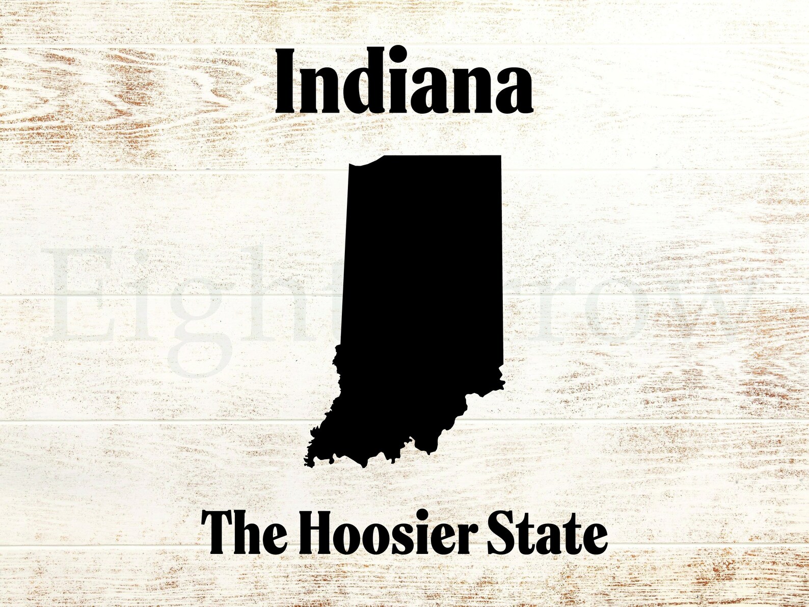 Indiana the Hoosier State, State Svg, Silhouette, Svg Files for Cricut ...