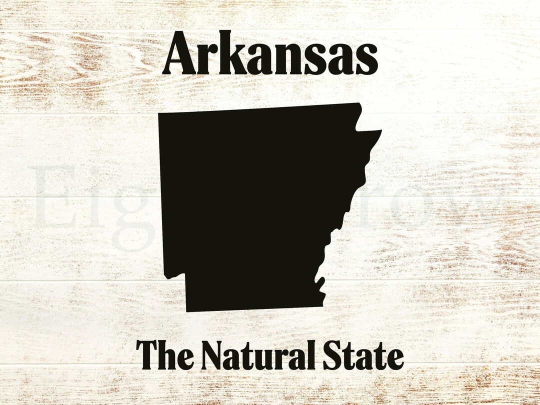 Arkansas the Natural State, State Svg, Silhouette, Svg Files for Cricut ...