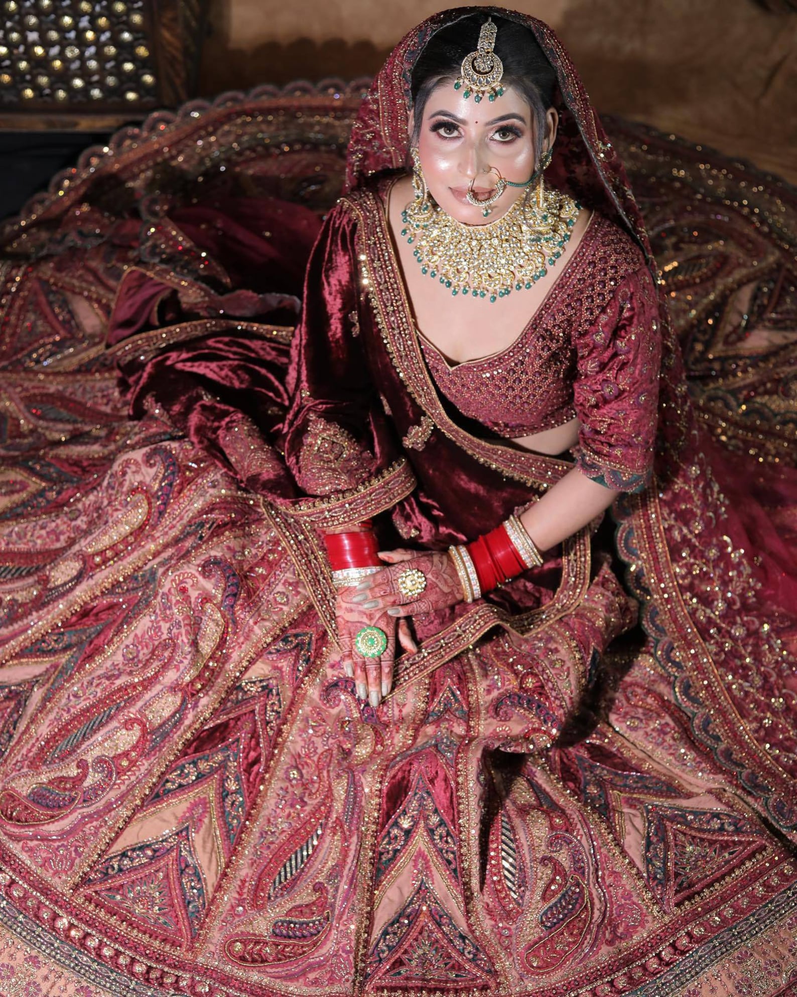 Maroon Bridal Lehenga/lehenga/wedding Lehenga/indian Wedding Wear ...