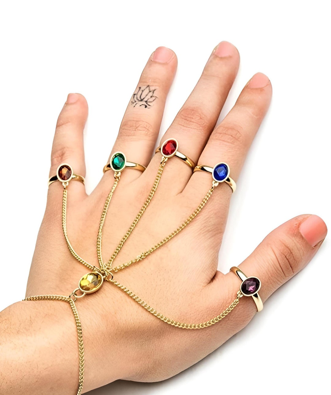 Infinity Stones Bracelet Thanos Gauntlet Ring Marvel Ring - Etsy
