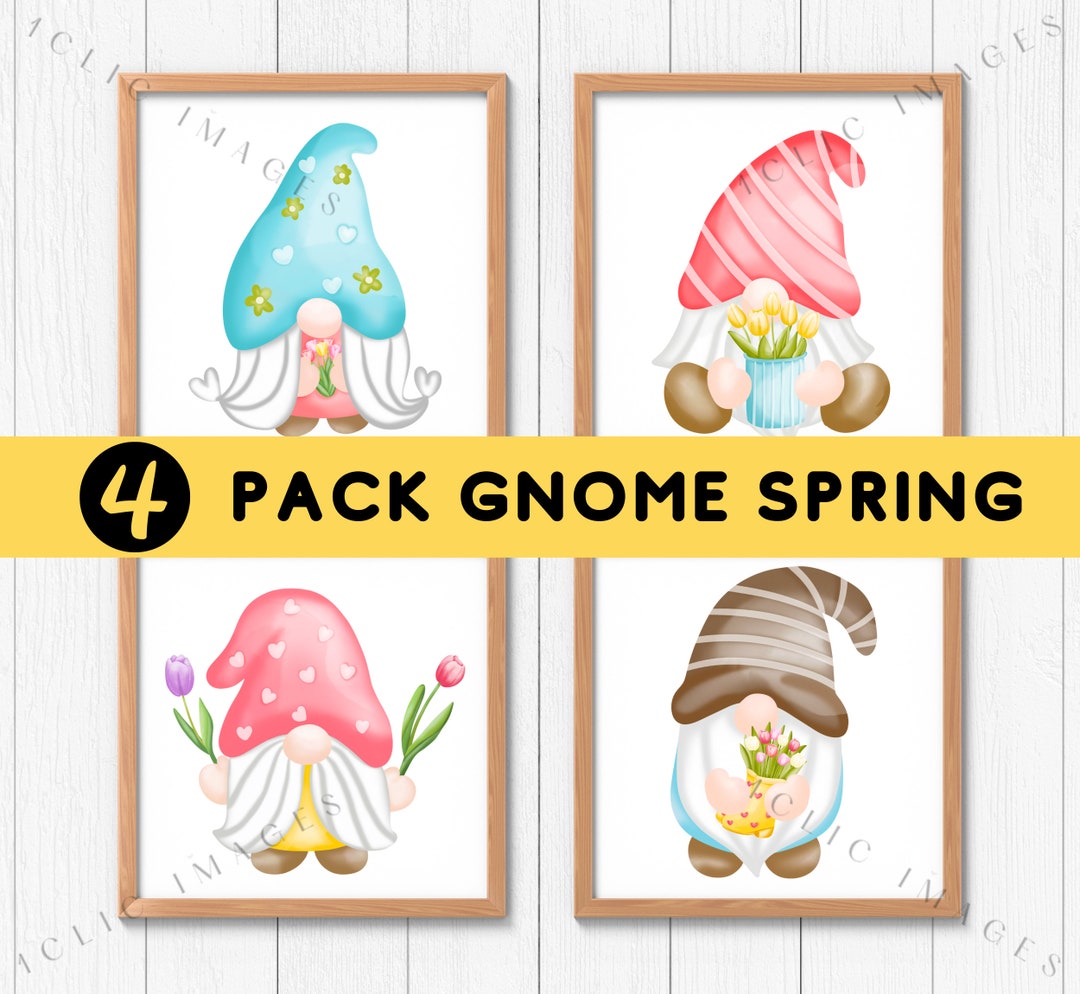 Gnomes Spring/ Hello Spring/ Decor/ Digital Print - Etsy